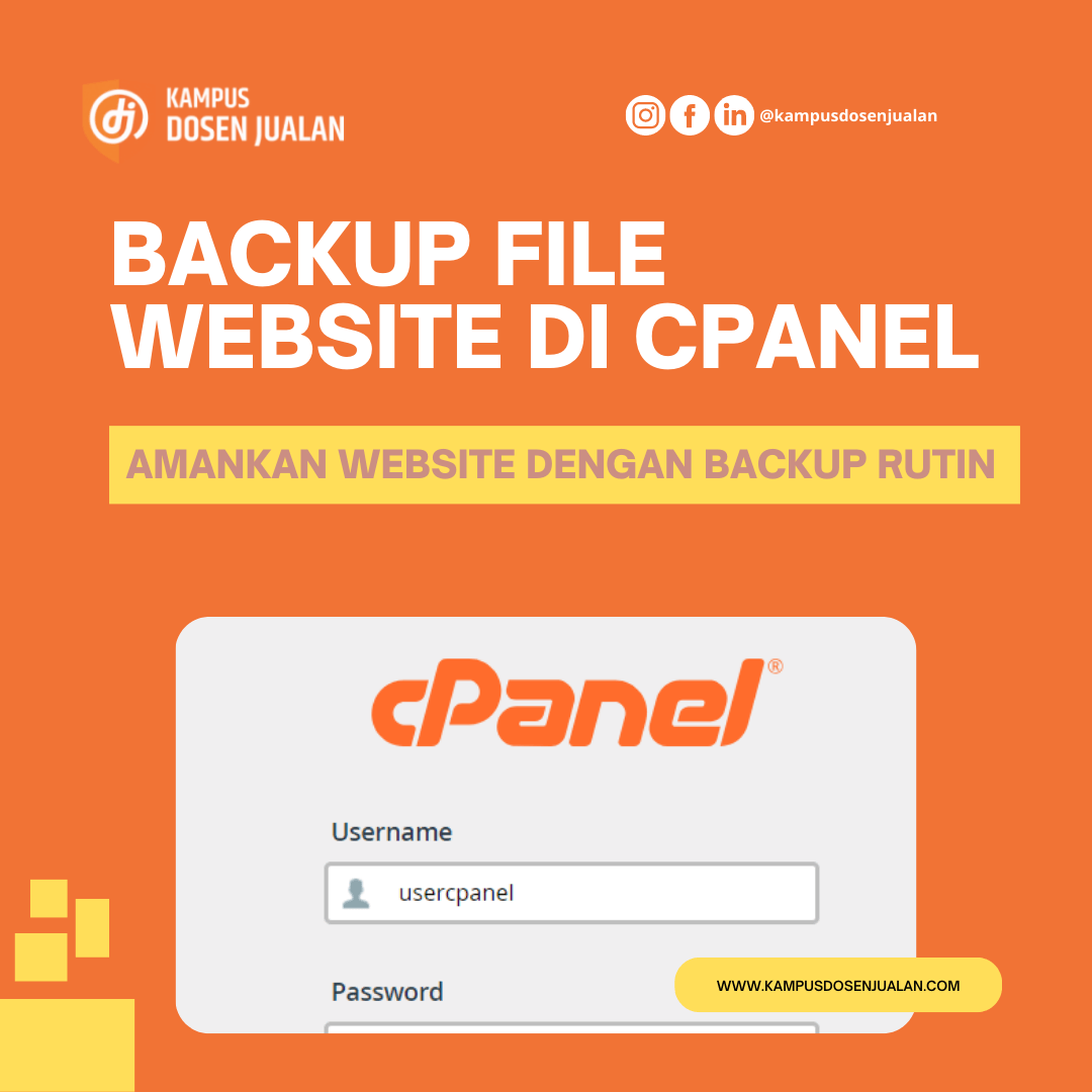 Mengamankan Data Dengan Backup File Website Di Cpanel